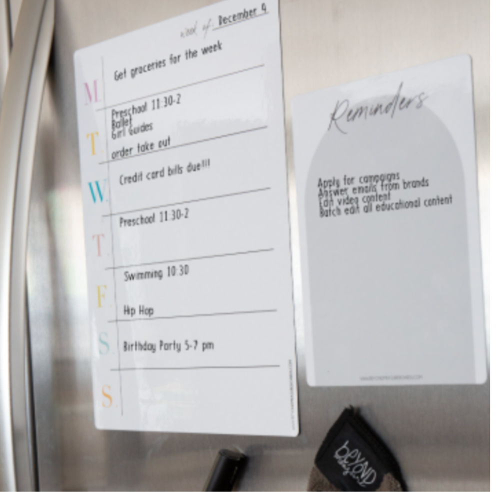 Magnetic Reminders Dry Erasable Board - Beyond Measure Boards